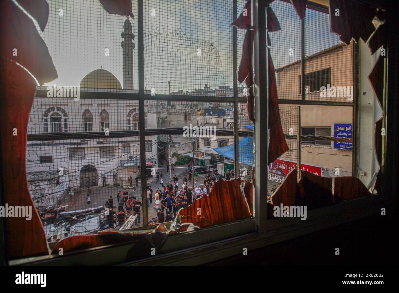 Tulkarm, Palestine. 24th July, 2023. A view of the damage caused by the ...