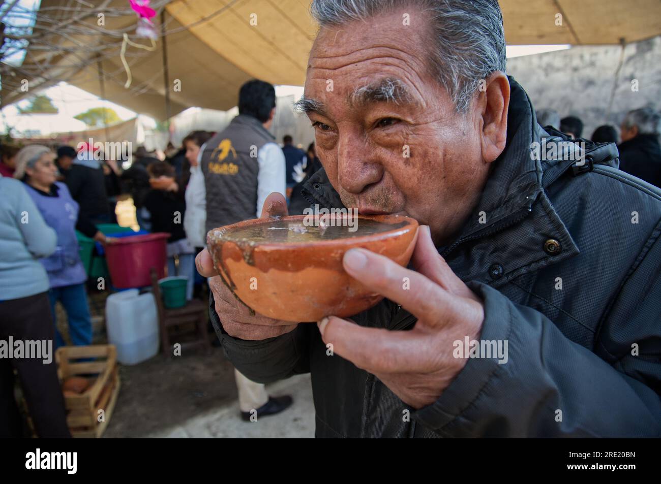 México - Tlaxcala. The Mole prieto is a typical dish from the Nahuatl ...