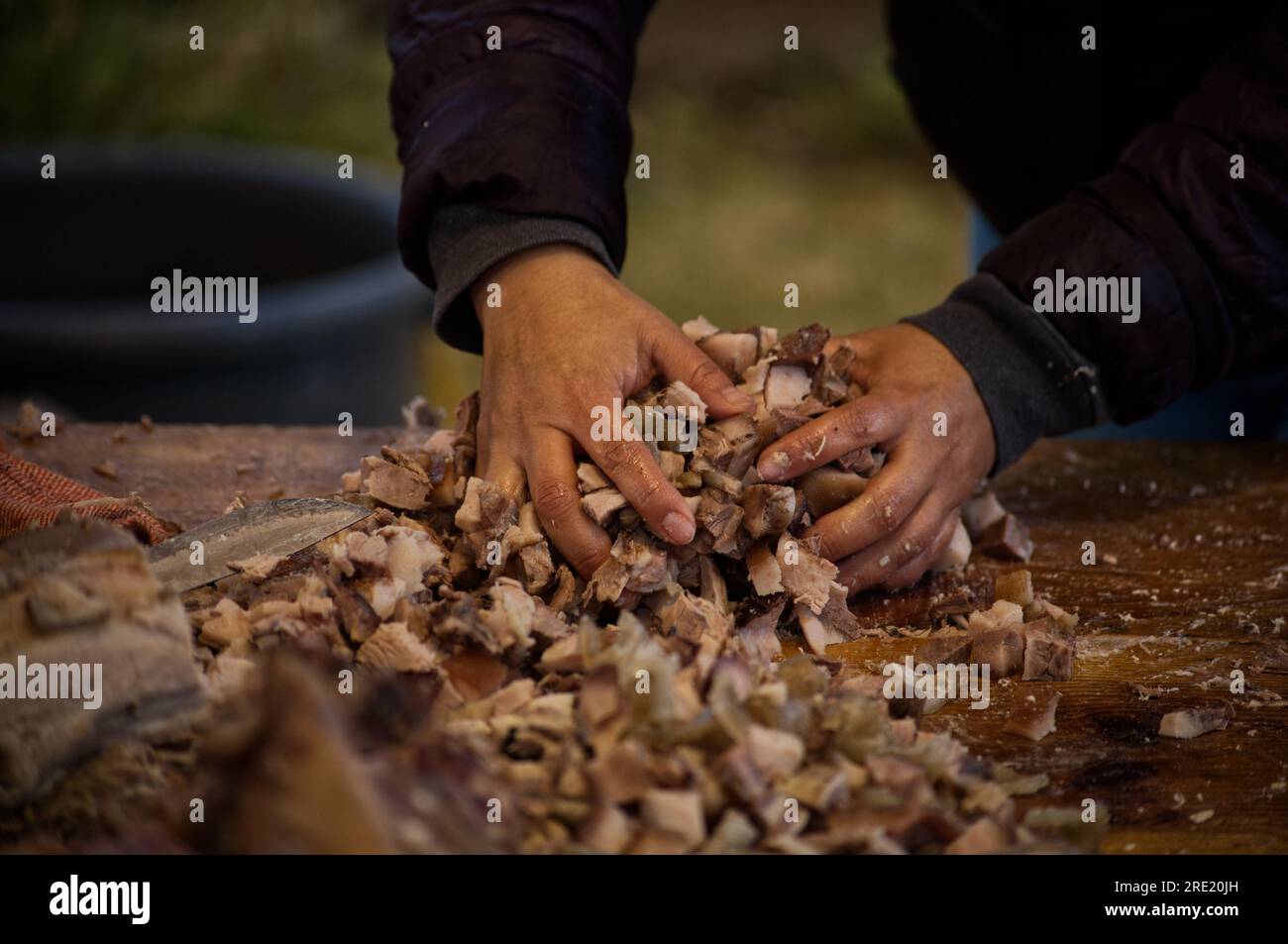 México - Tlaxcala. The Mole prieto is a typical dish from the Nahuatl ...