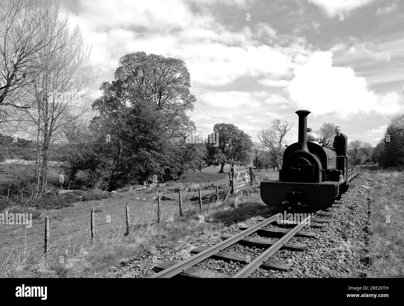 "Winifred" near Ysgubor Isaf with a train of slate wagons Stock Photo ...