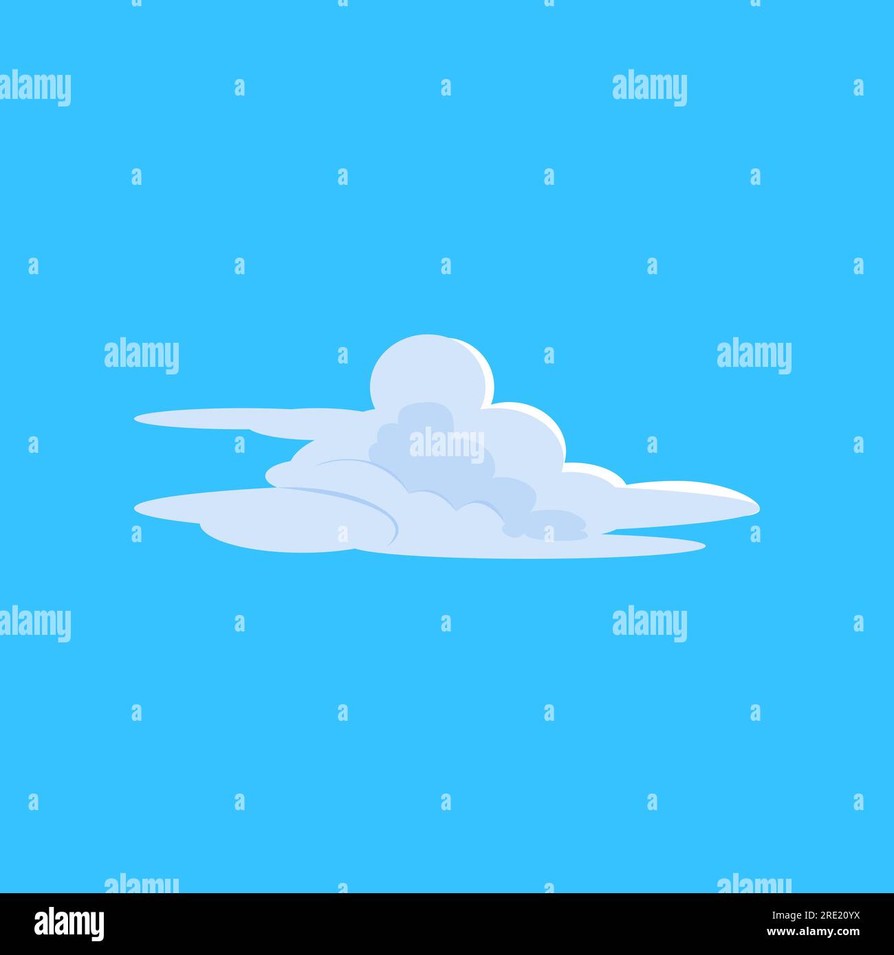 Creative cloud shape on blue sky vector illustration Stock Vector Image ...