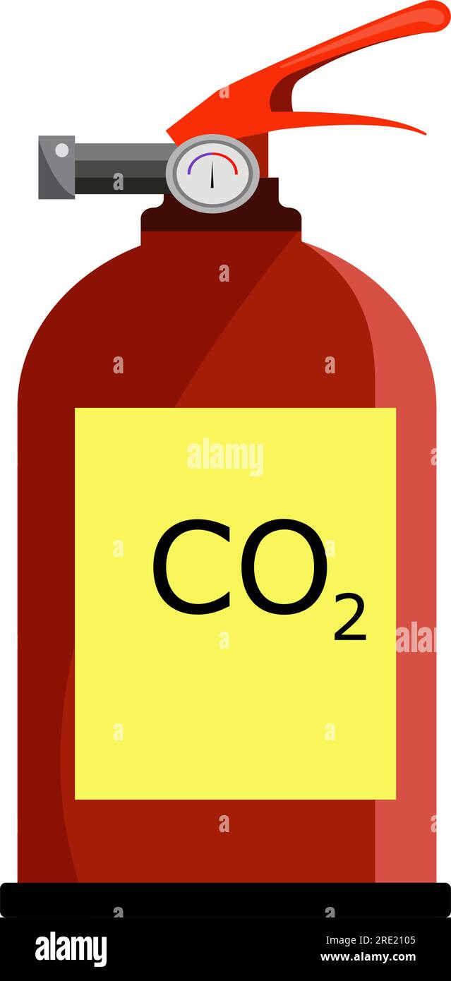 Large red fire extinguisher illustration Stock Vector Image & Art - Alamy