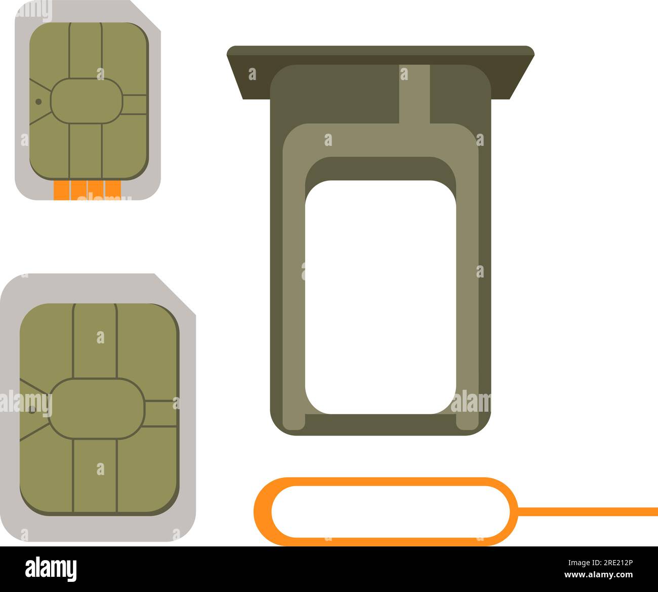SIM card equipment icon set Stock Vector Image & Art - Alamy