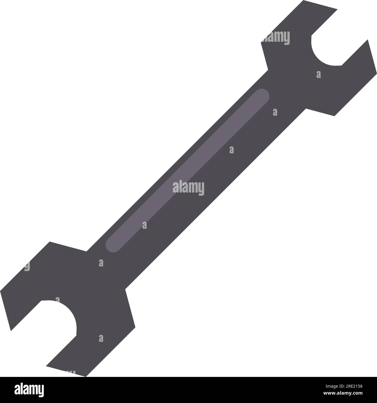 Black spanner illustration Stock Vector Image & Art - Alamy
