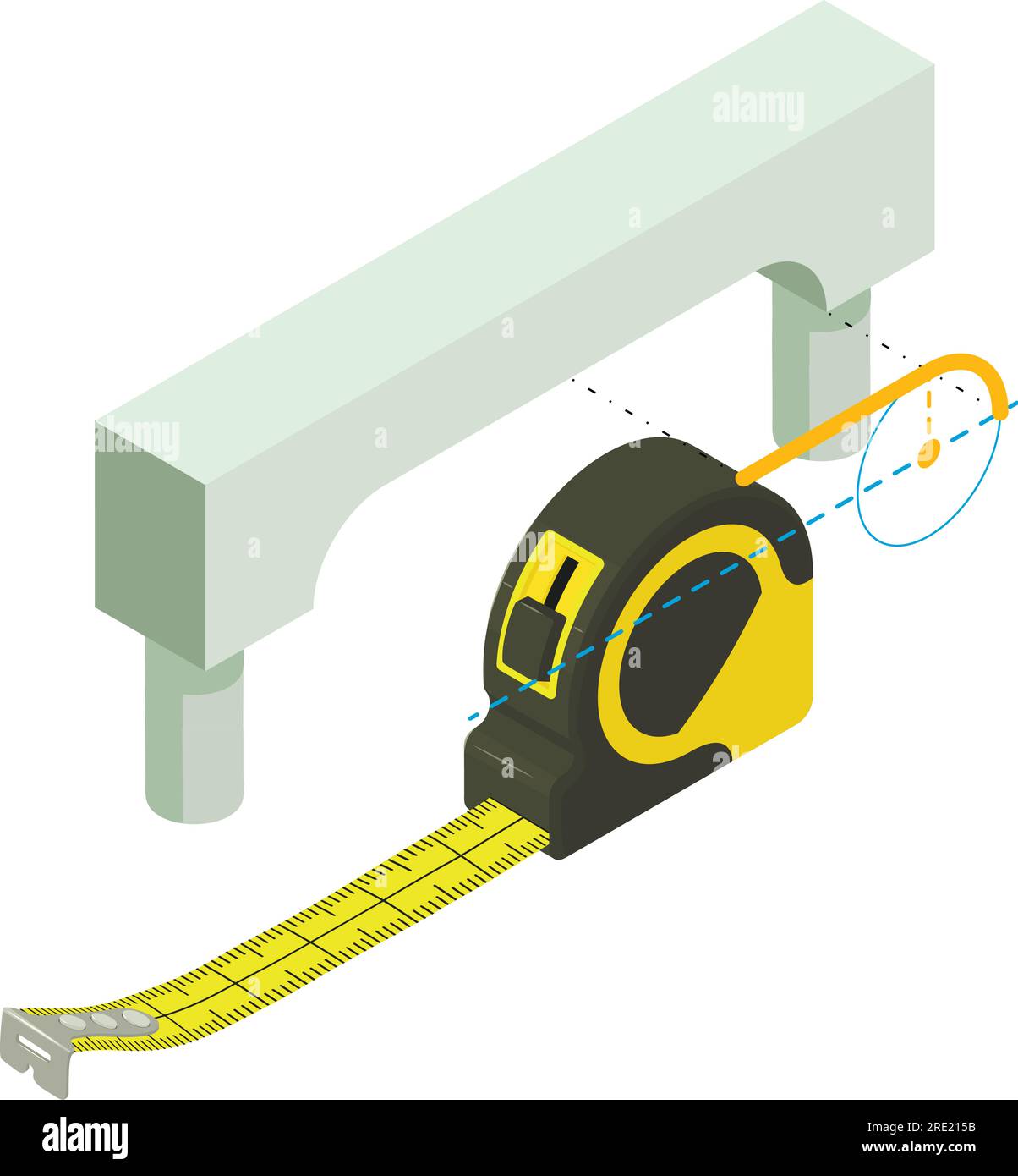 Renovation work icon isometric vector. Arch project and yellow ...
