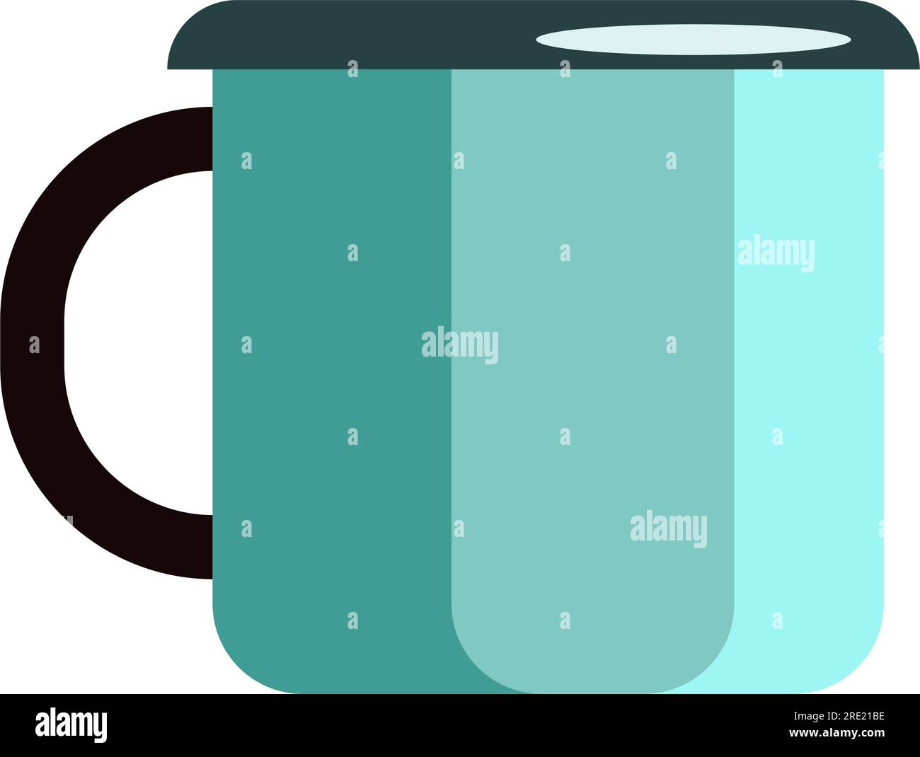 Enamel mug coffee Stock Vector Images - Alamy