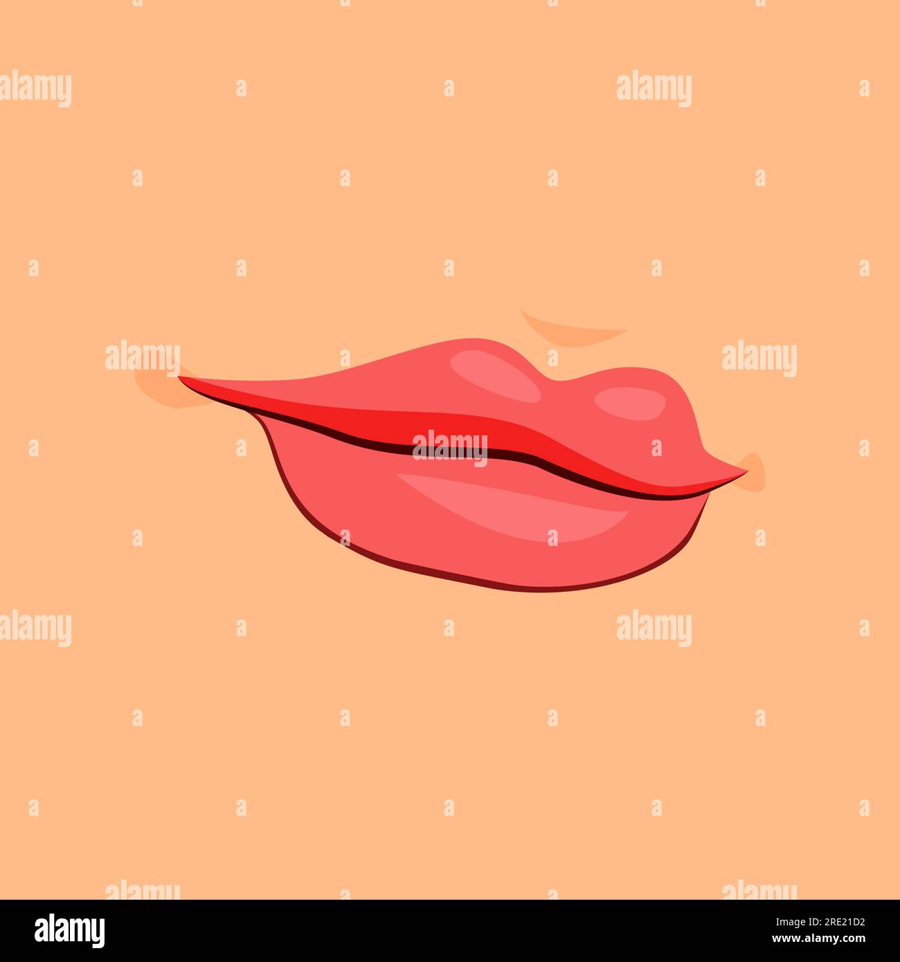 Female lips illustration Stock Vector Image & Art - Alamy