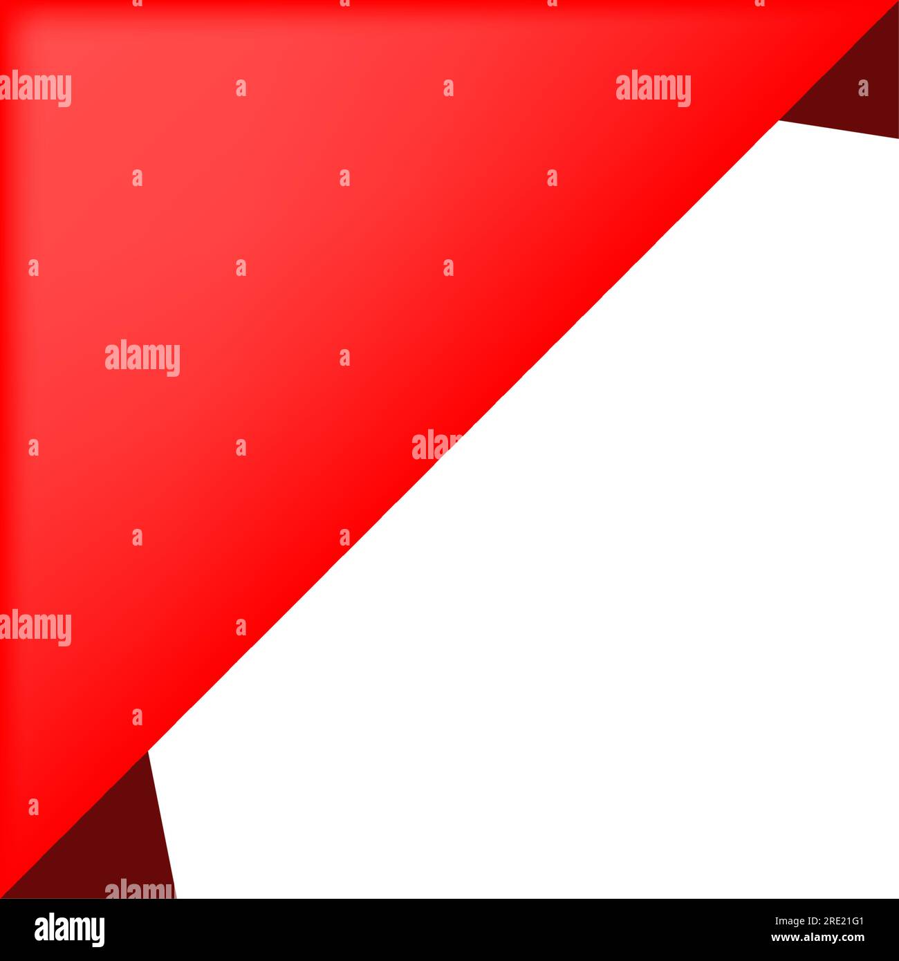 Red blank left top corner on white background Stock Vector Image & Art ...