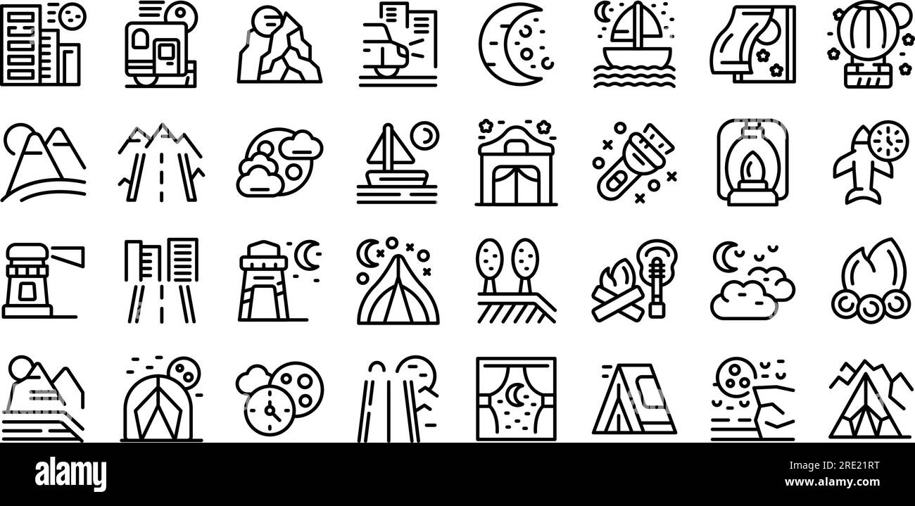 Midnight vibes Stock Vector Images - Alamy