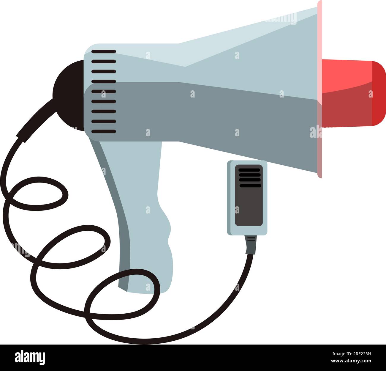 Gray megaphone illustration Stock Vector Image & Art - Alamy