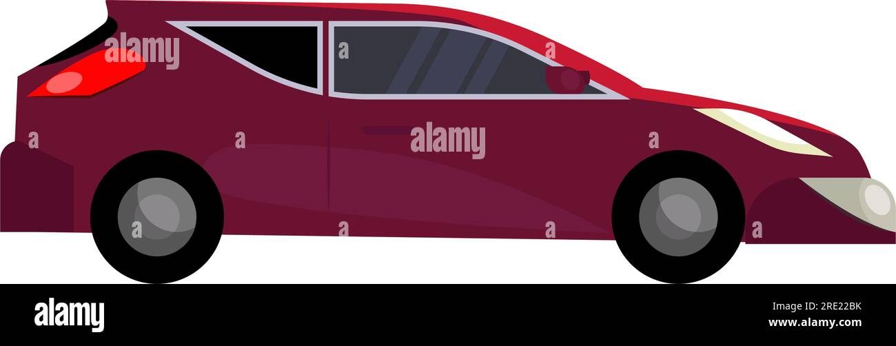 Red car illustration Stock Vector Image & Art - Alamy