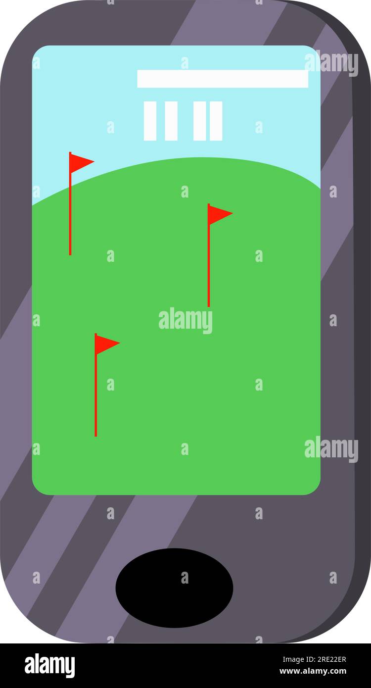 Mobile phone golf game vector Stock Vector Image & Art - Alamy