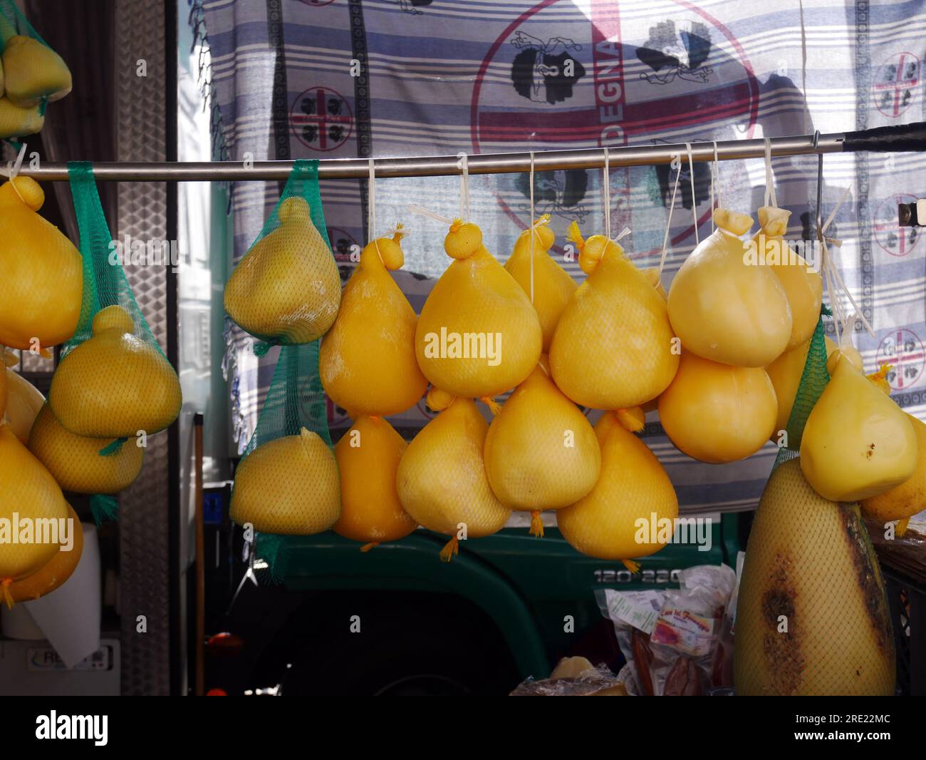 Street market in Palau, Sardinia, Italy Stock Photo - Alamy