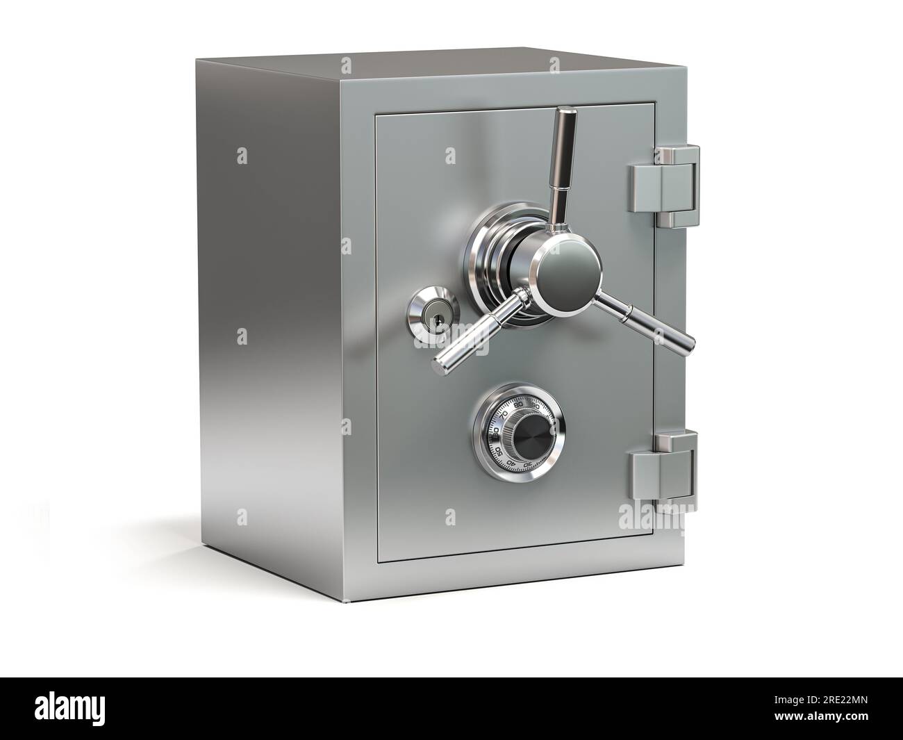 Bank vault safe isolated on white. Security and protection. 3d ...