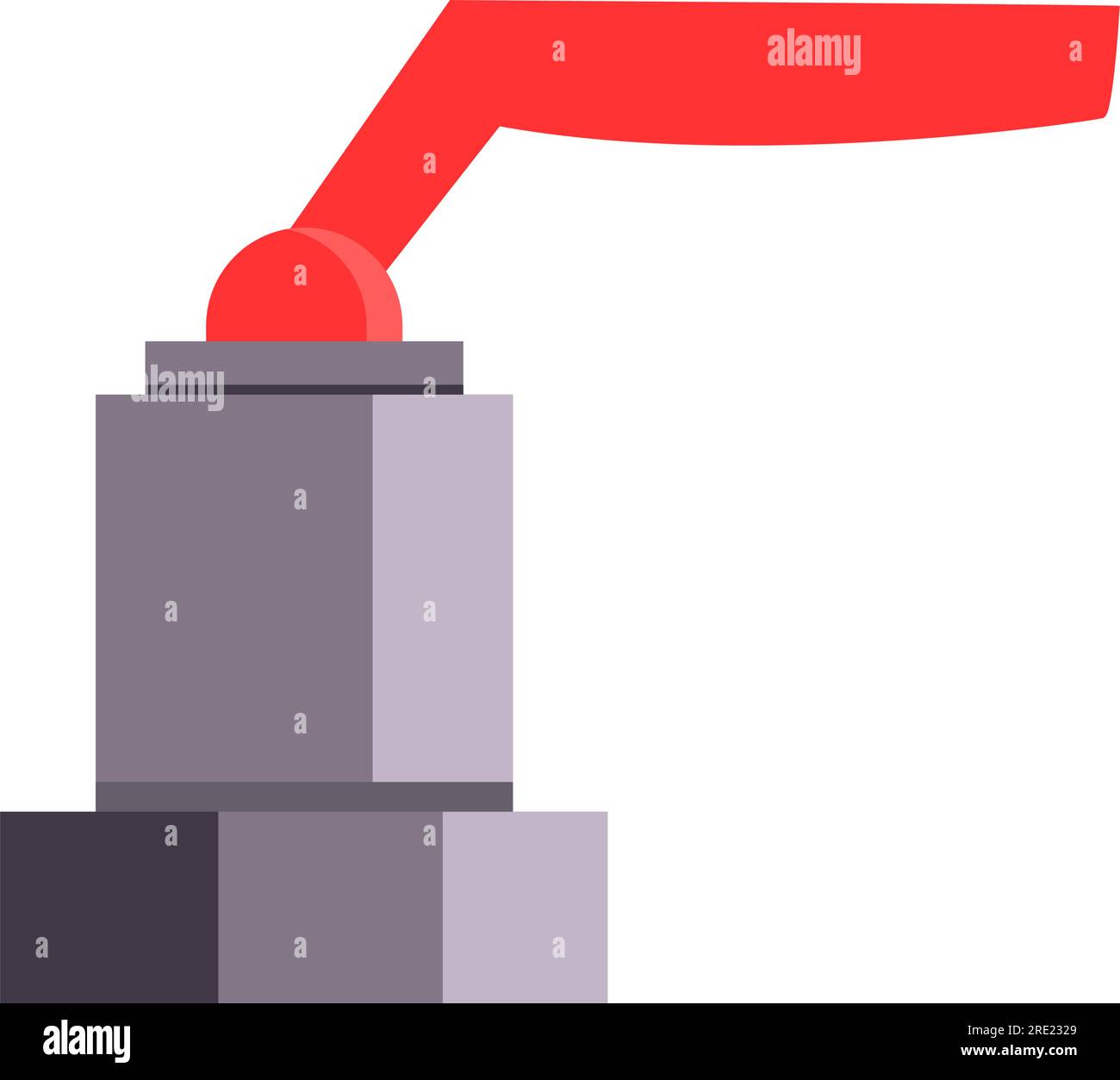 Red mechanic valve illustration Stock Vector Image & Art - Alamy