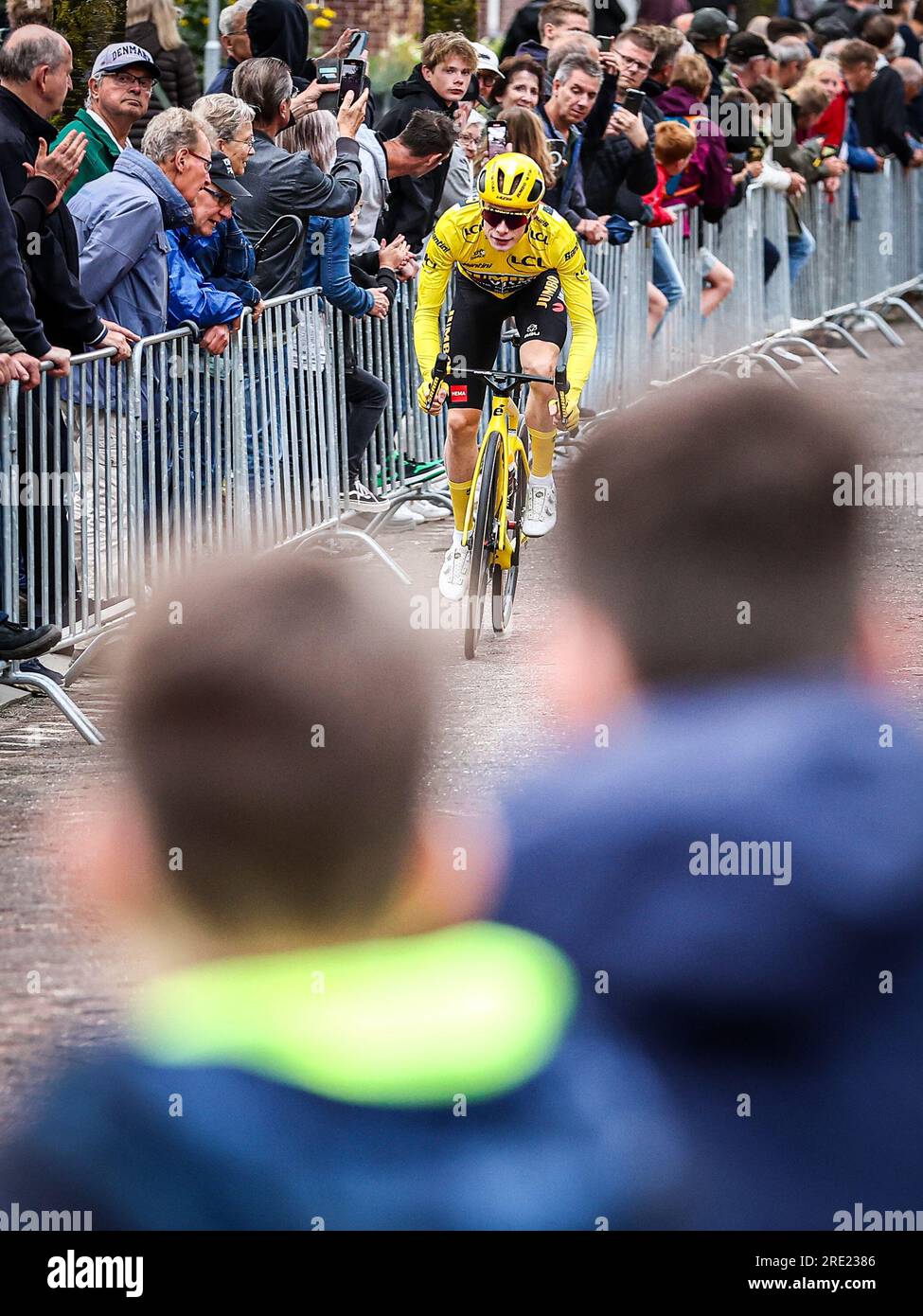BOXMEER - Jonas Vingegaard in action during the criterium Days after ...