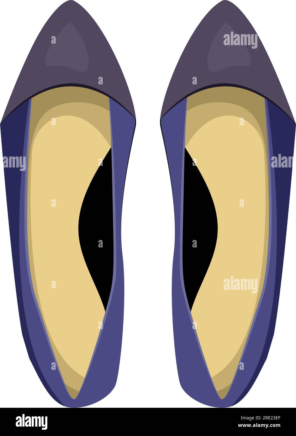 Blue woman shoes illustration Stock Vector Image & Art - Alamy