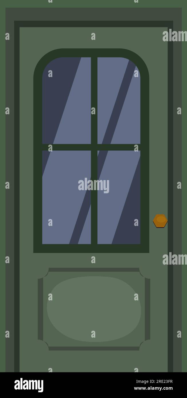 Facade home view green Stock Vector Images - Alamy