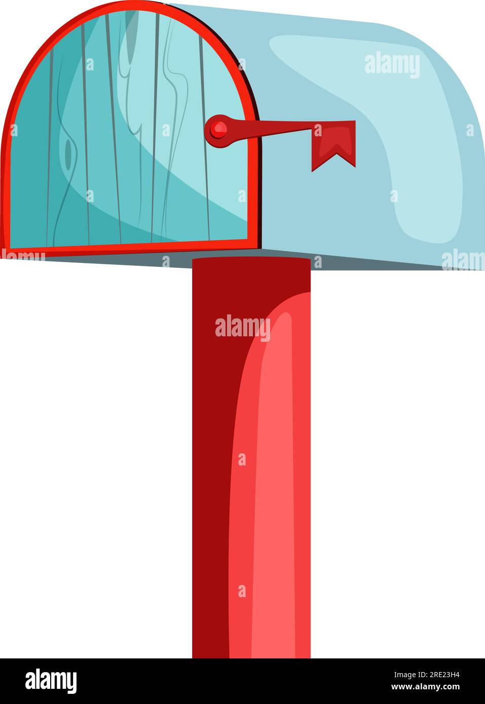 Light blue postbox illustration Stock Vector Image & Art - Alamy