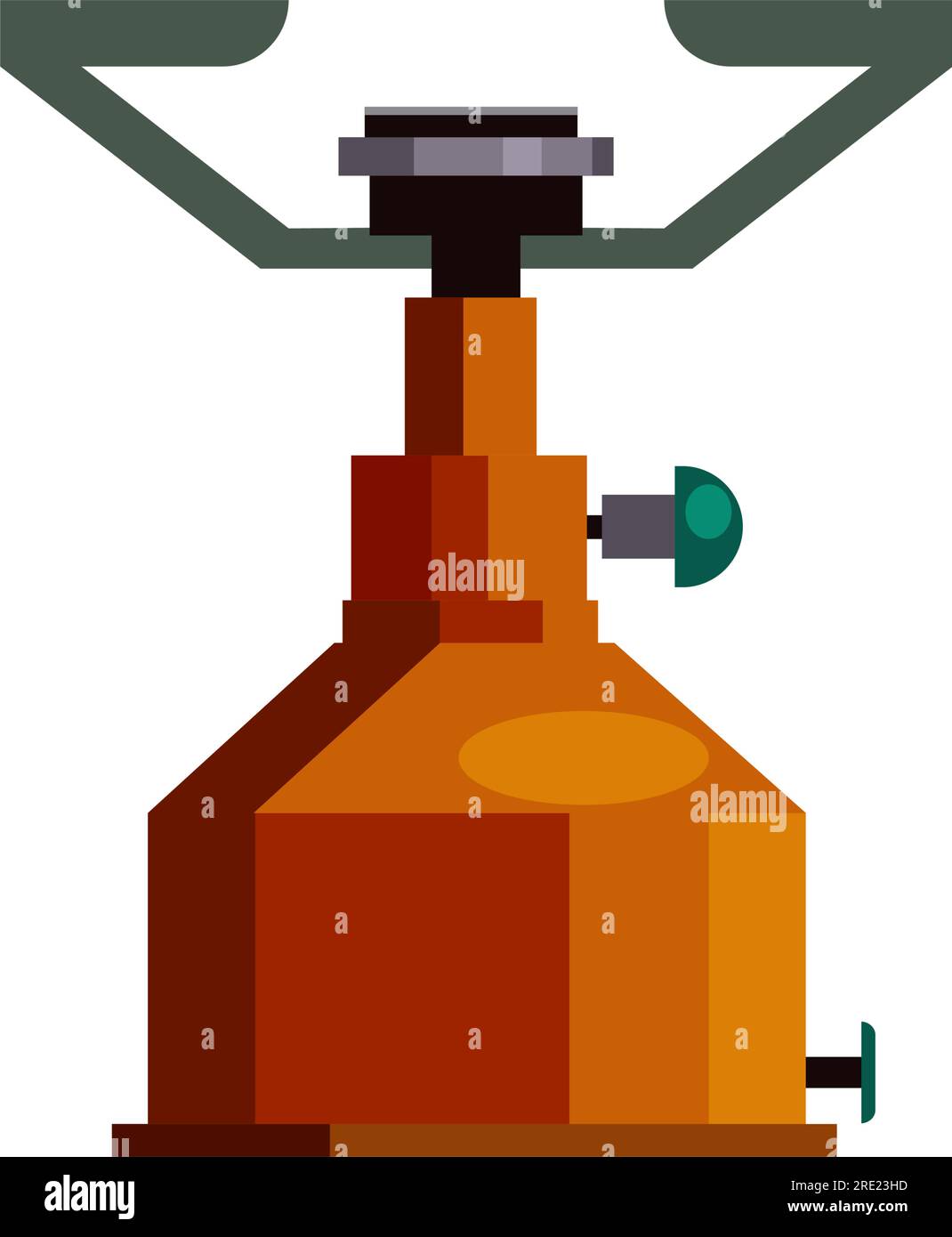 Portable stove cooking Stock Vector Images - Alamy