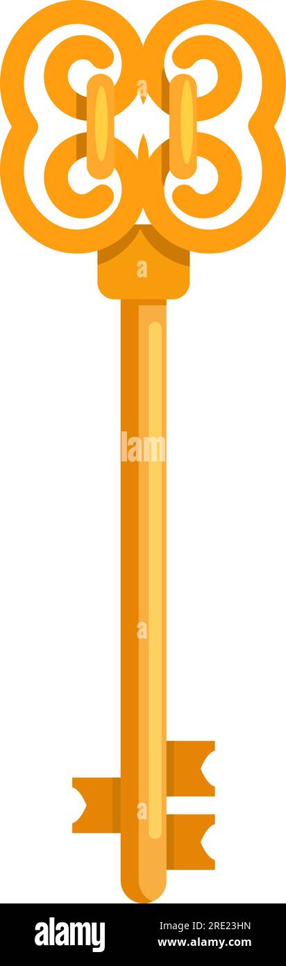 Golden old key illustration Stock Vector Image & Art - Alamy