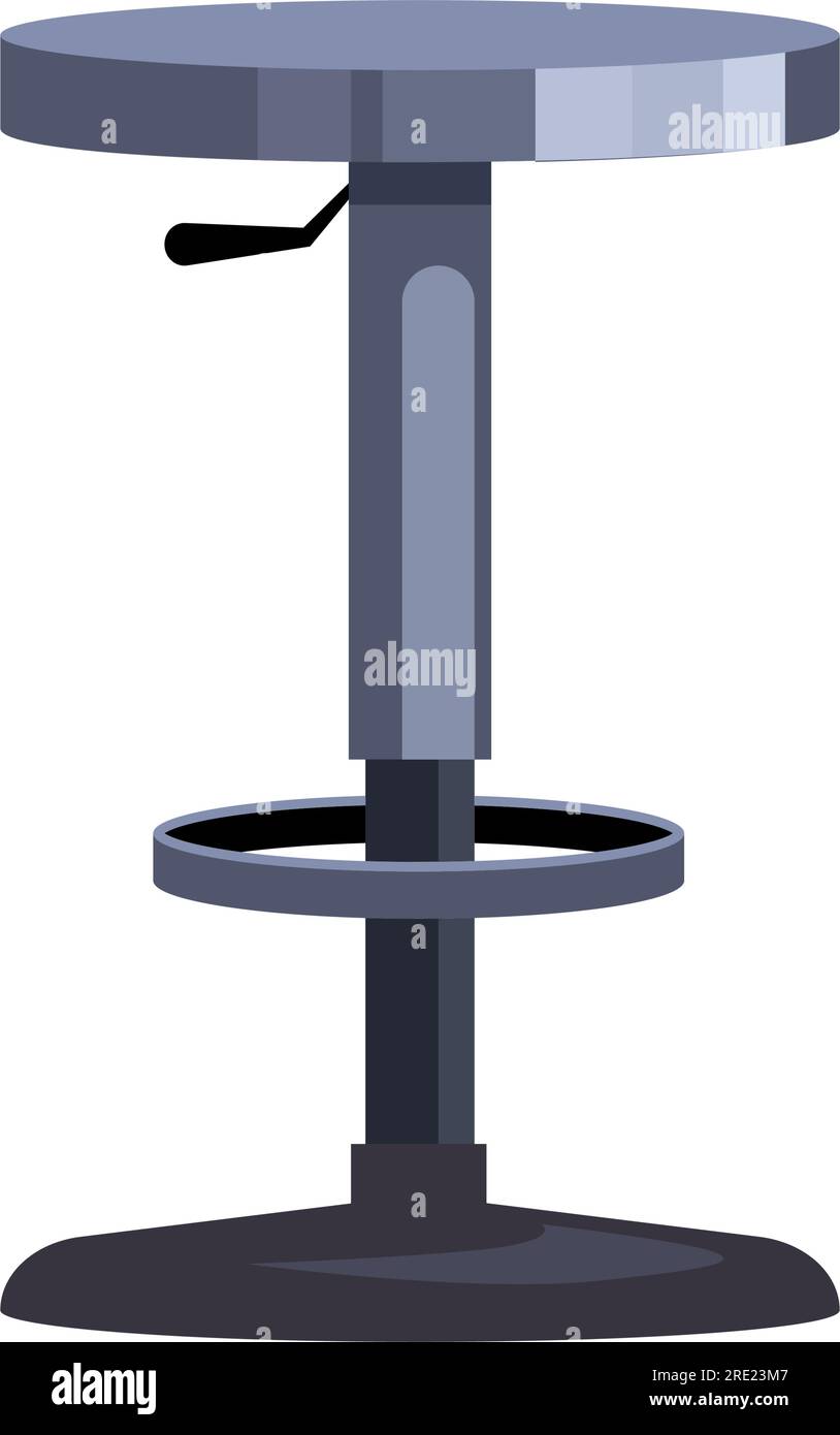 Plastic bar chair flat icon Stock Vector Image & Art - Alamy