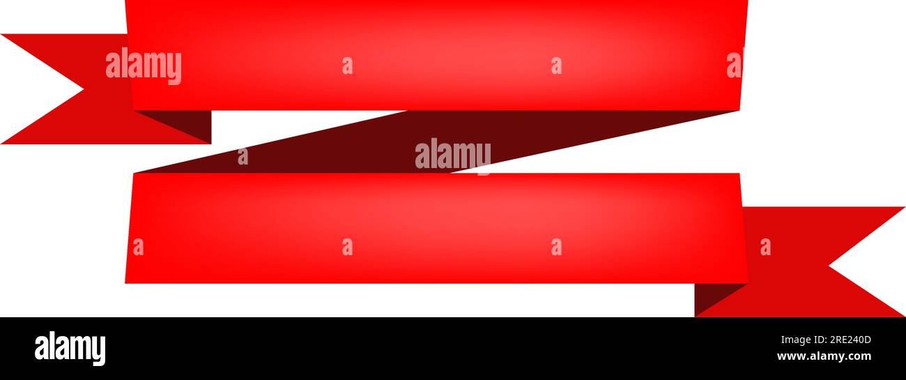 Folded ribbon hi-res stock photography and images - Alamy