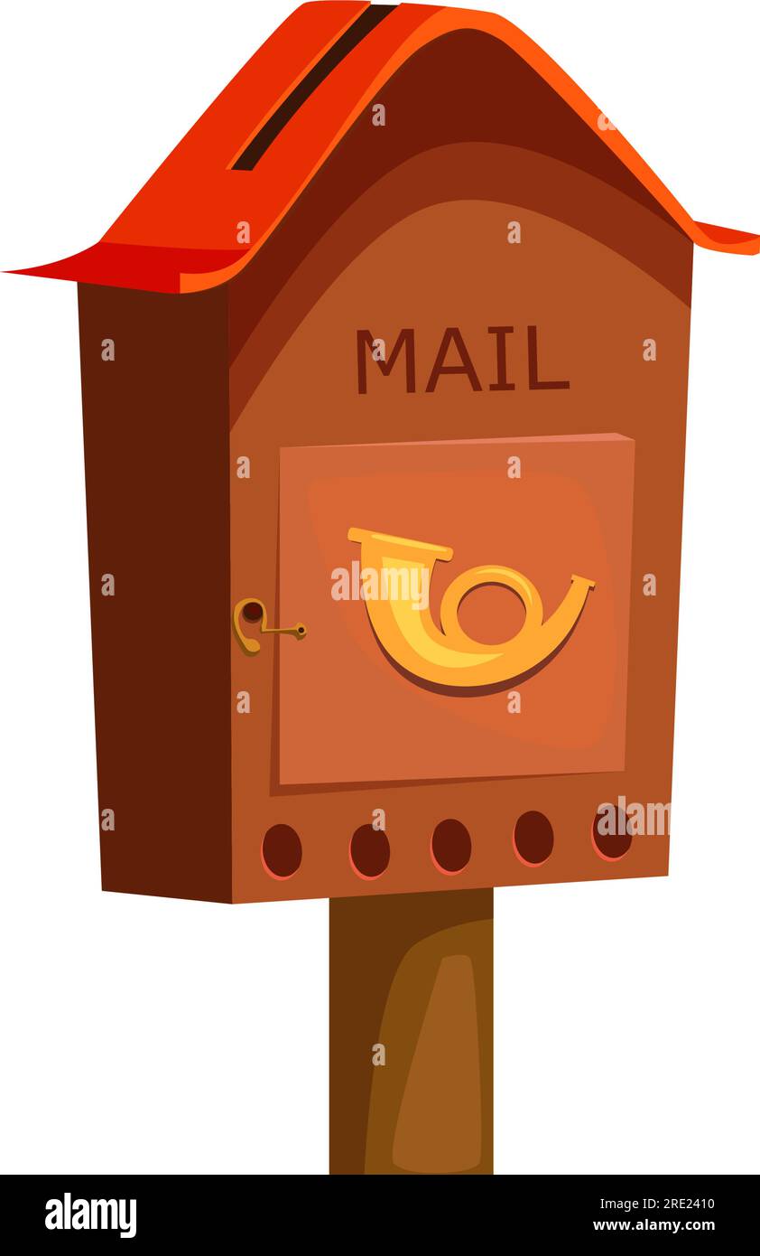 Old metal letterbox Stock Vector Images - Alamy