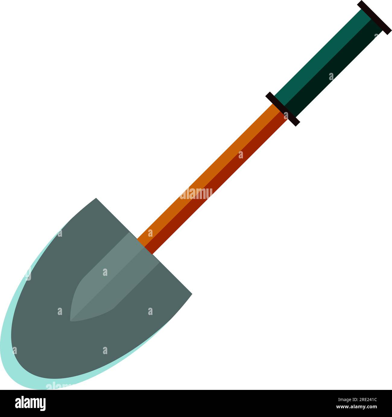 Shovel vector illustration. Spade, handle, tool Stock Vector Image ...