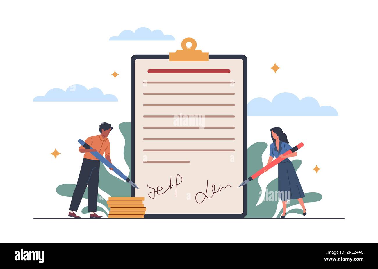 Bilateral documents Stock Vector Images - Alamy