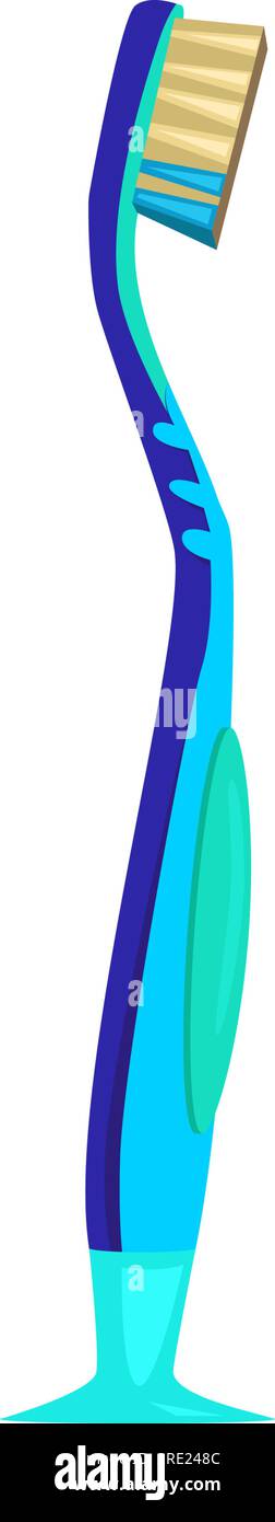 Blue toothbrush illustration Stock Vector Image & Art - Alamy