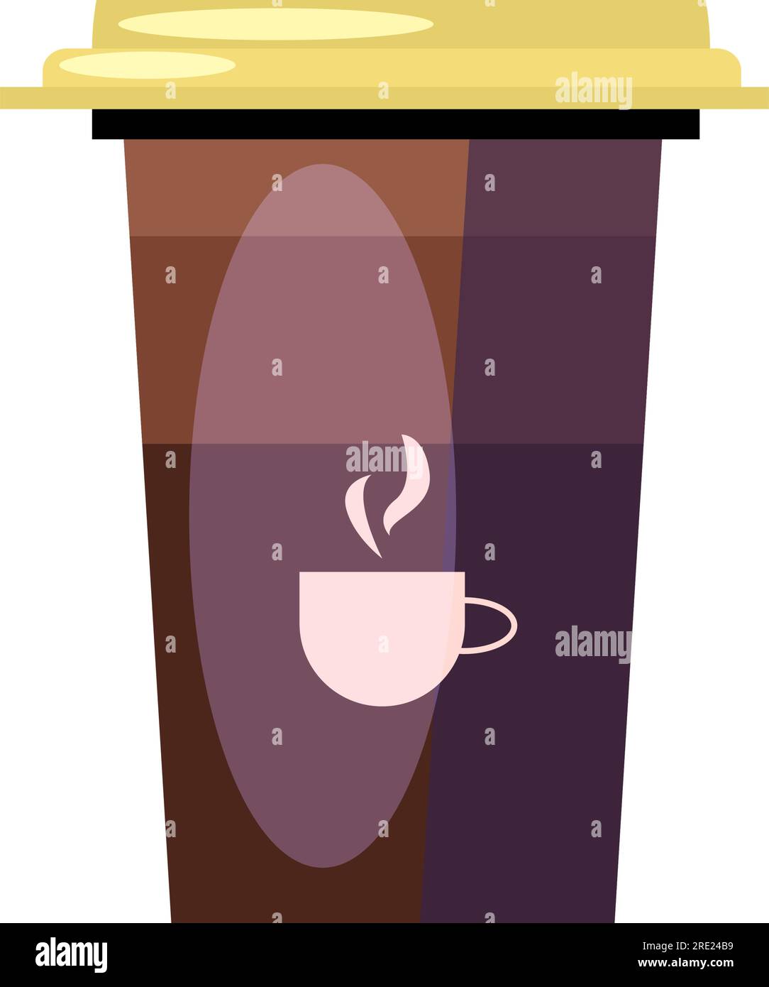 Coffee go banner disposable Stock Vector Images - Alamy