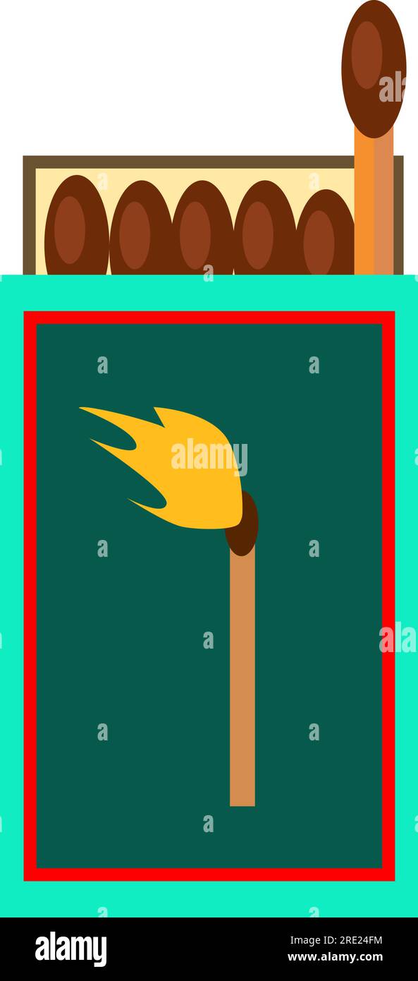 Matches box. Fire, matchbox, matchsticks Stock Vector Image & Art - Alamy