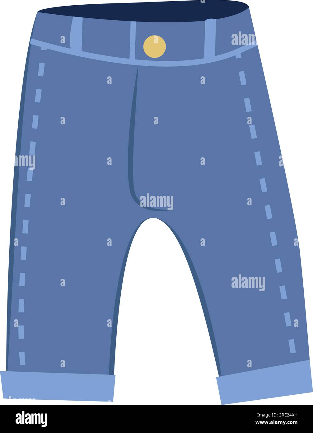 Baby jeans illustration Stock Vector Image & Art - Alamy