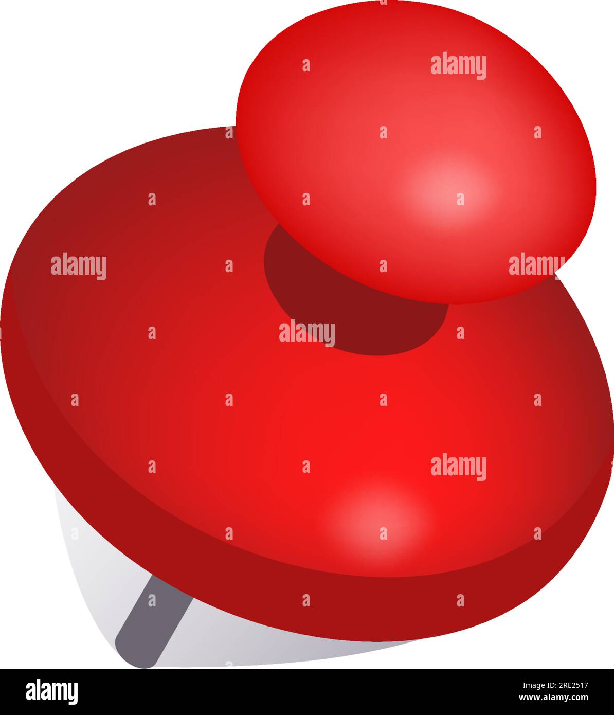 Red pushpin vector illustration Stock Vector Image & Art - Alamy