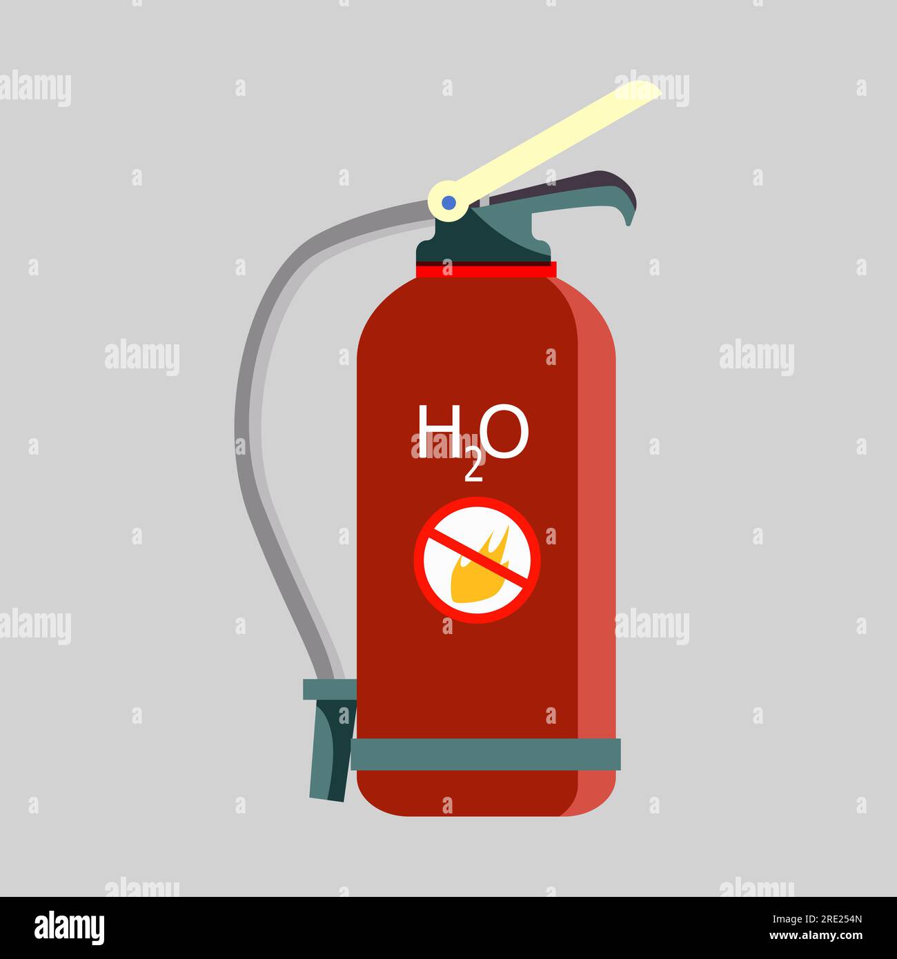 Fire extinguisher. Water, red balloon Stock Vector Image & Art - Alamy
