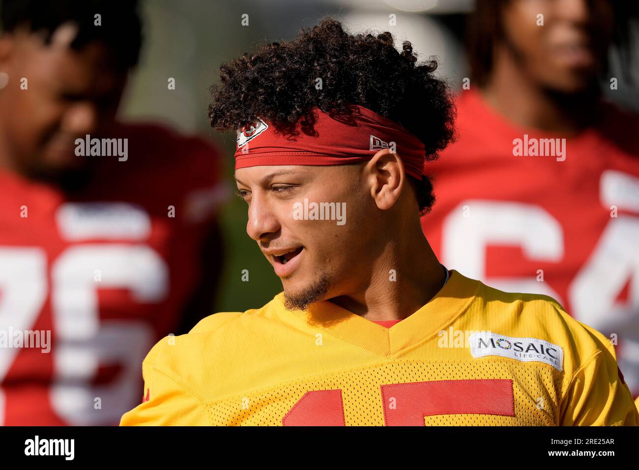 Kansas City Chiefs quarterback Patrick Mahomes arrives at NFL football ...