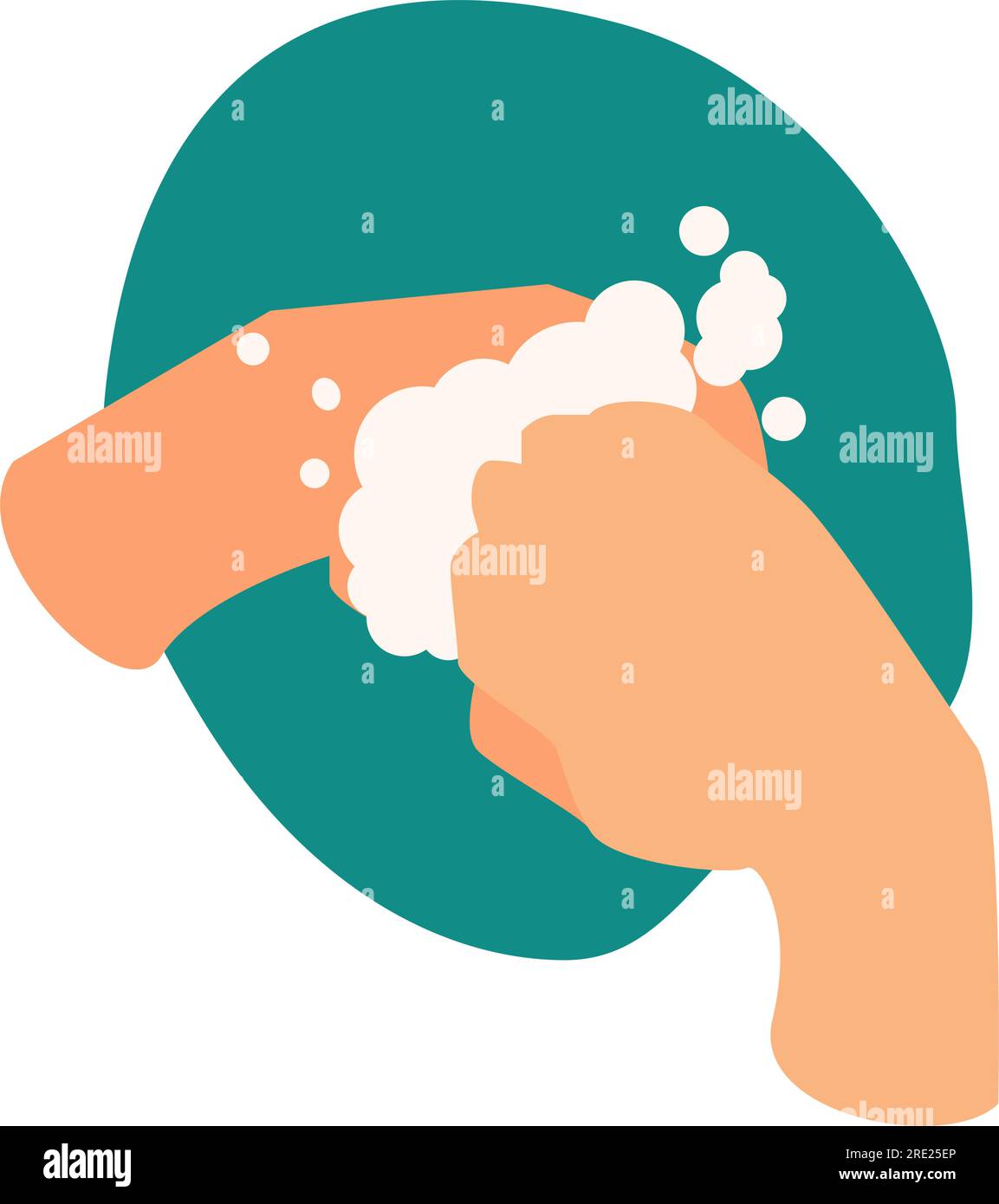 Hands and soap illustration Stock Vector Image & Art - Alamy