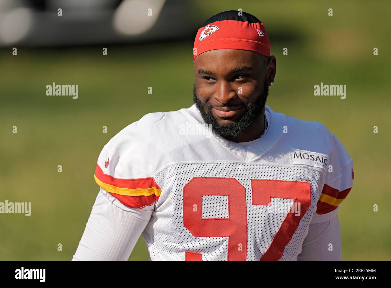 Kansas City Chiefs defensive end Felix Anudike-Uzomah arrives at NFL ...