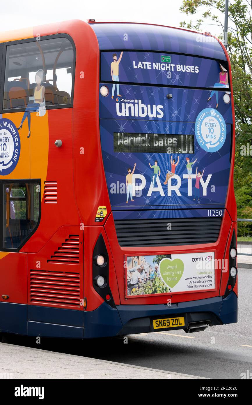 Stagecoach Unibus at The University of Warwick, UK Stock Photo - Alamy