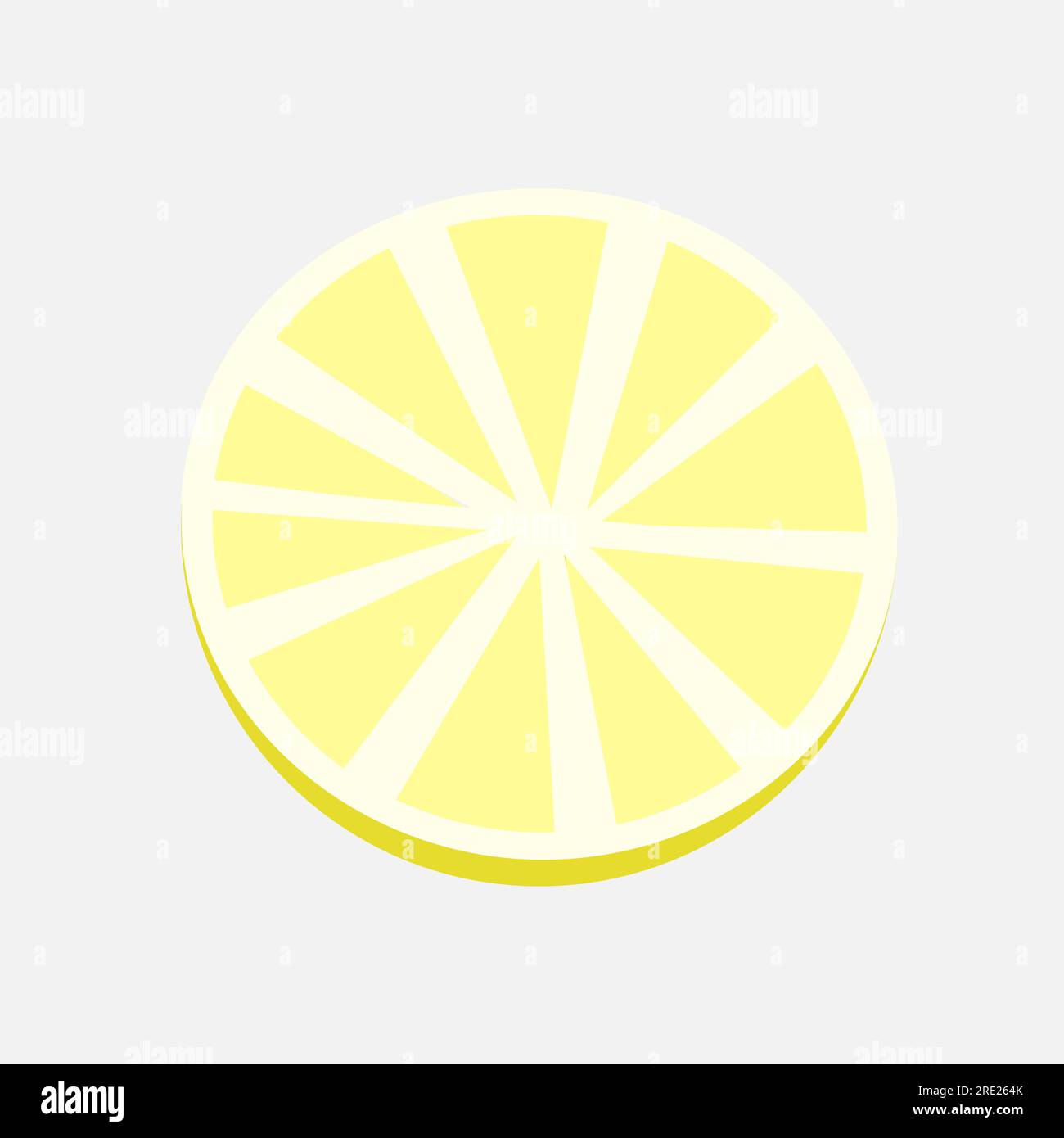 Round lemon slice illustration Stock Vector Image & Art - Alamy