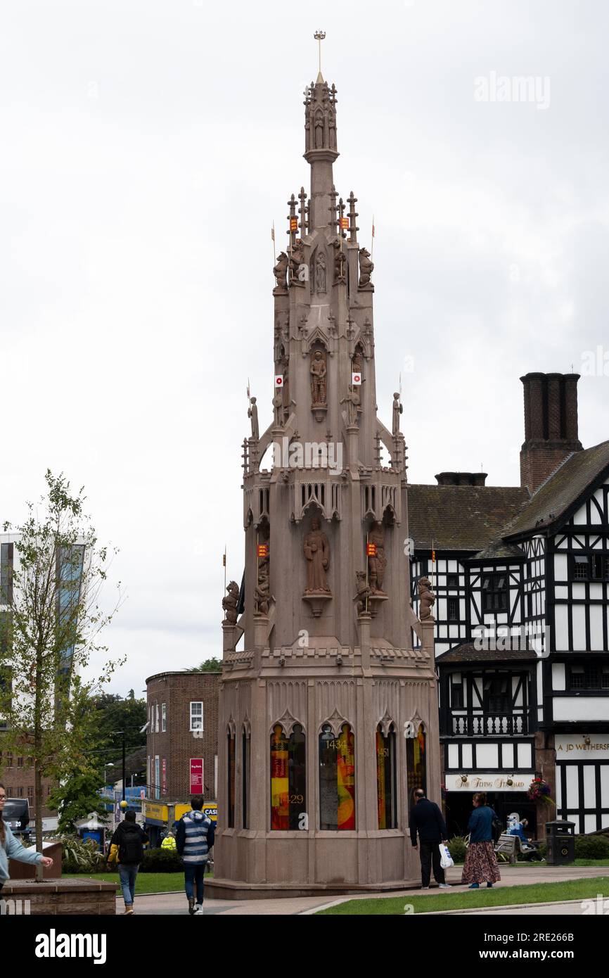 The renovated and relocated Coventry Cross, Coventry, West Midlands ...