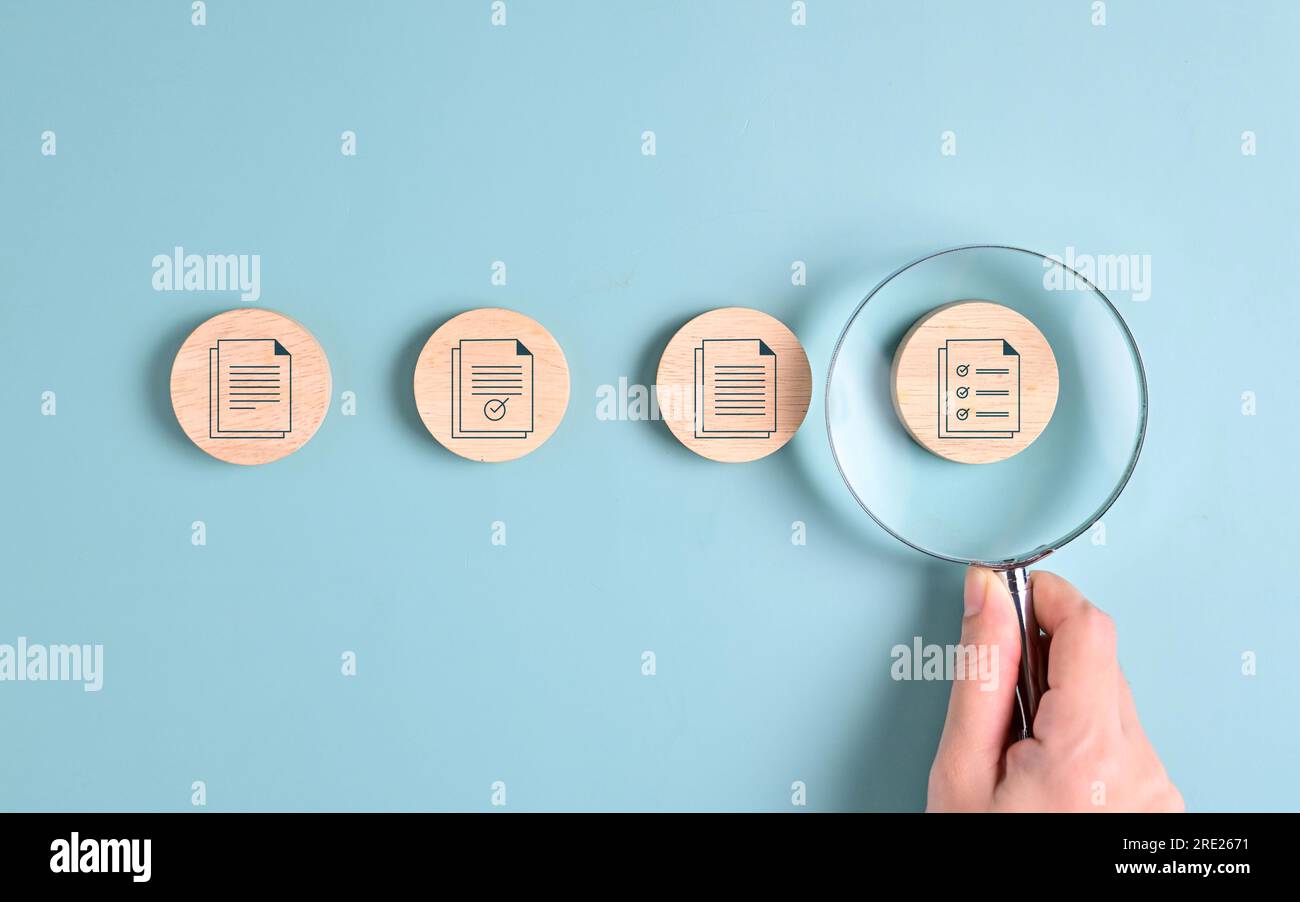 Business document paper icon, Document Management System, DMS Stock ...