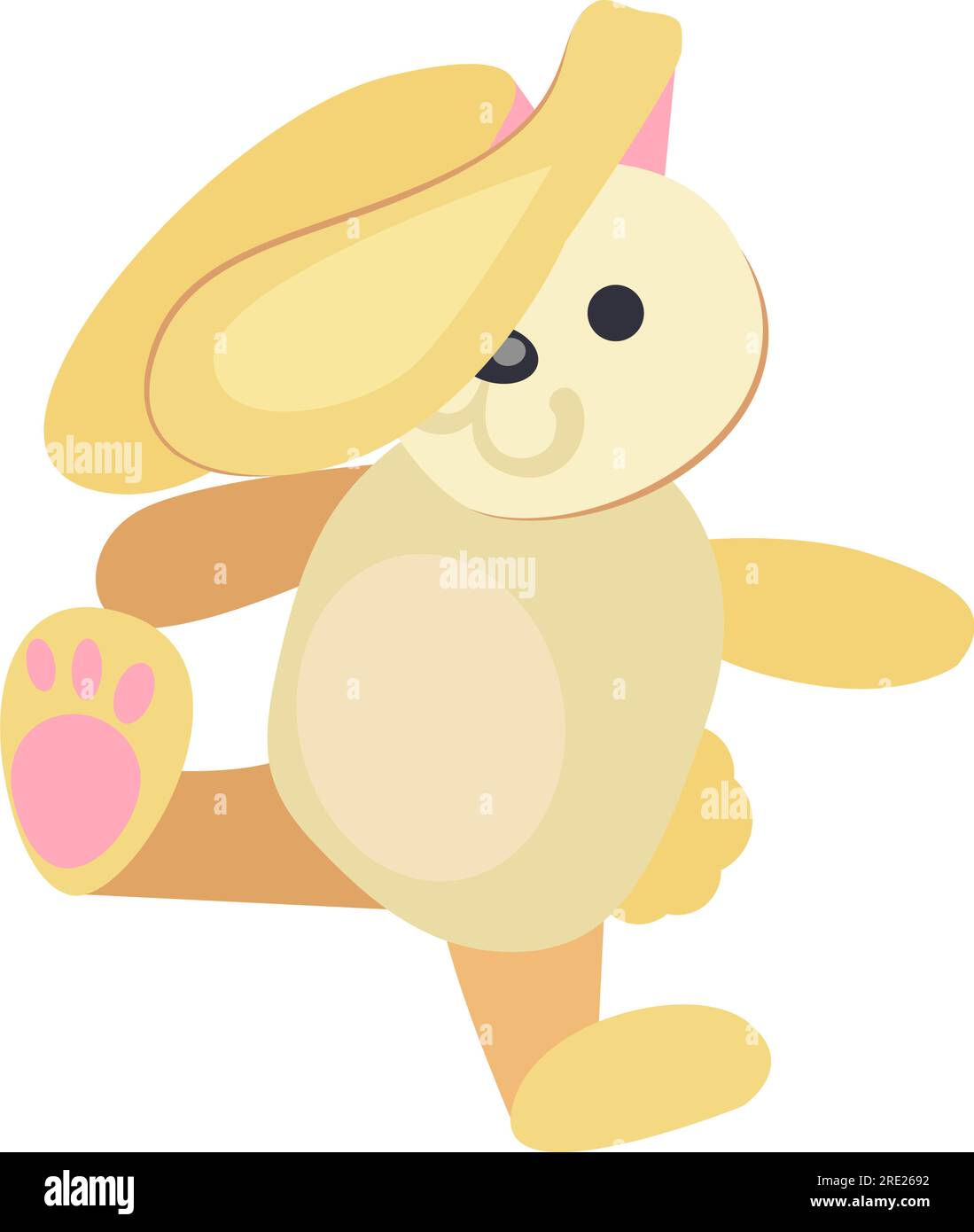 Yellow rabbit toy illustration Stock Vector Image & Art - Alamy