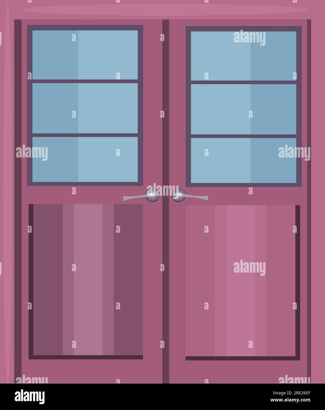 House with purple door Cut Out Stock Images & Pictures - Alamy