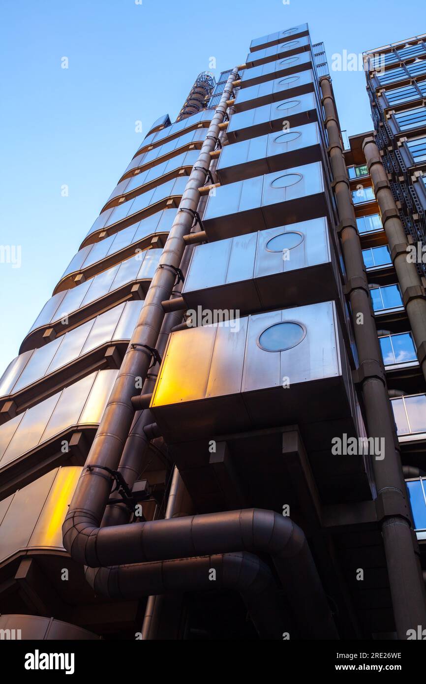 London, UK - April 25, 2019: The Lloyds building or Inside-Out Building ...
