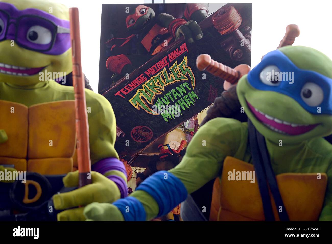 New York, USA. 24th July, 2023. Comic book and movie characters the ...