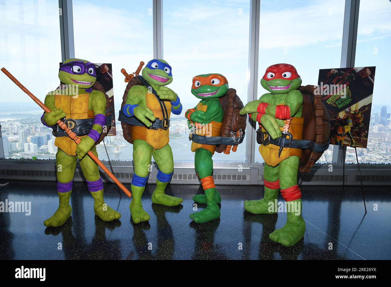 New York, USA. 24th July, 2023. Comic book and movie characters the ...