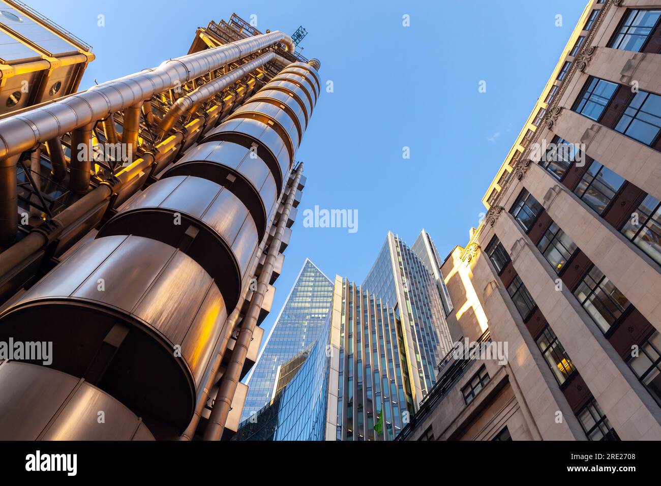 London, UK - April 25, 2019: The Lloyds building or Inside-Out Building ...