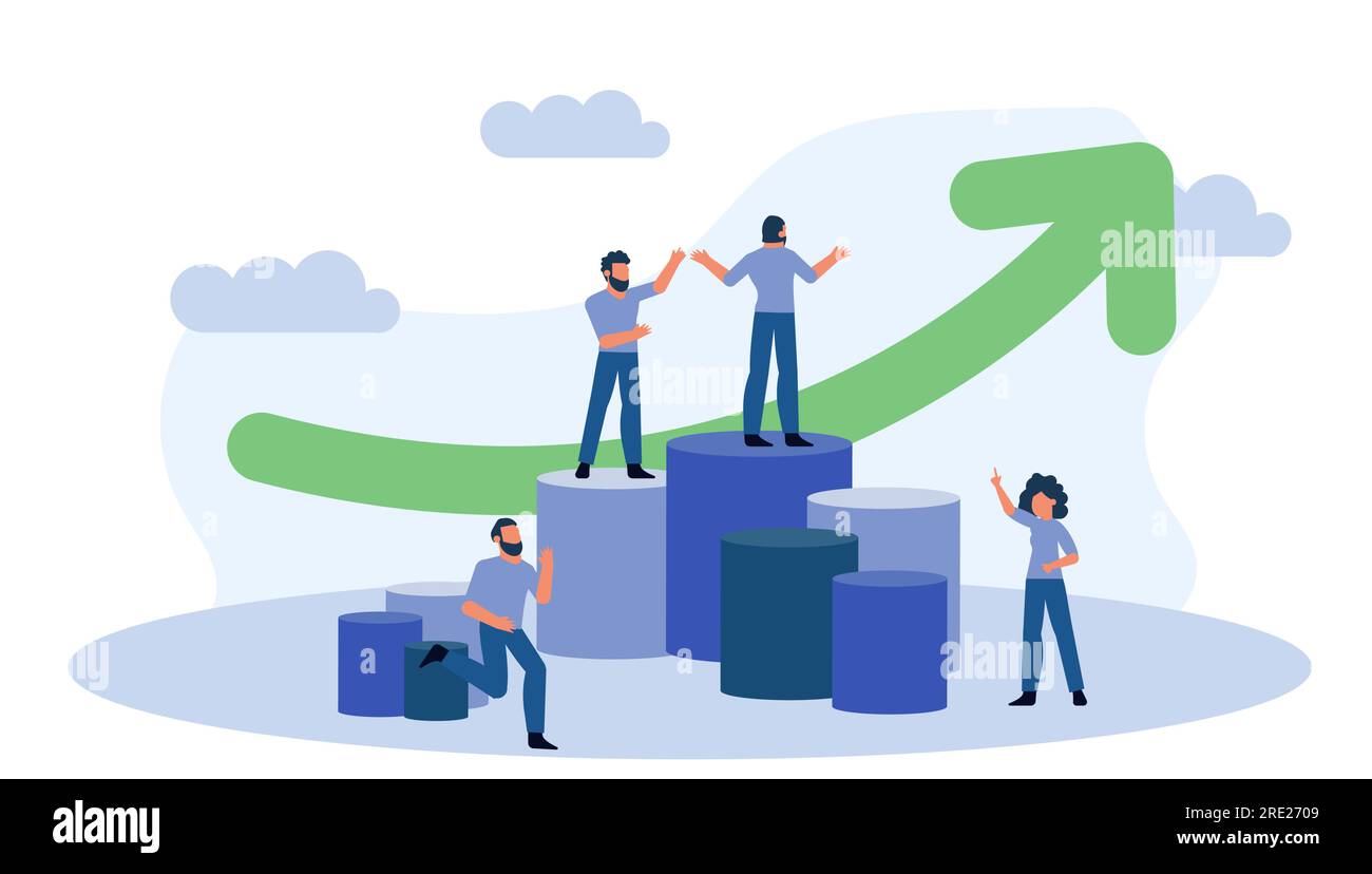 Employee empower bravery building business vector concept illustration ...